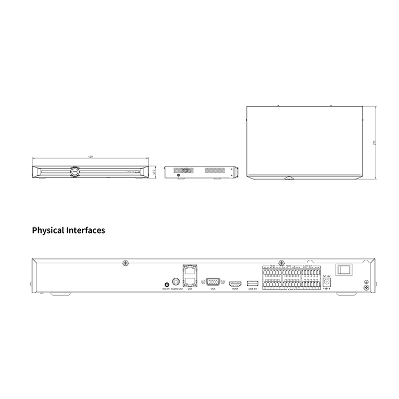 Tiandy NVR 40 channel I/B/N/H/